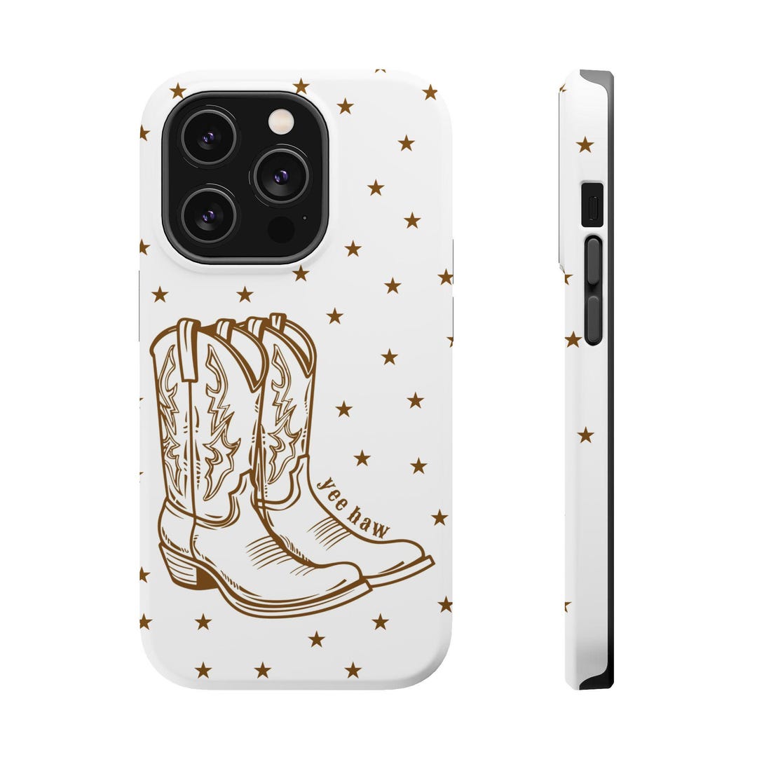 Cowboy Boots iPhone Case, Yee Haw Tough Phone Case, Rustic Phone Cover ...