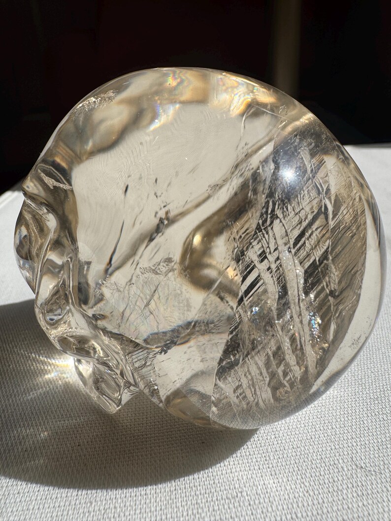 Clear Citrine Star Child Crystal Skull Carved by Leandro De Souza 555g ...