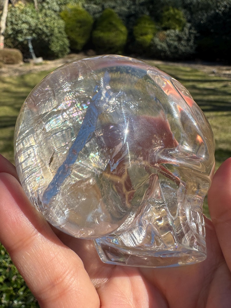 Clear Citrine Star Child Crystal Skull Carved by Leandro De Souza 555g ...