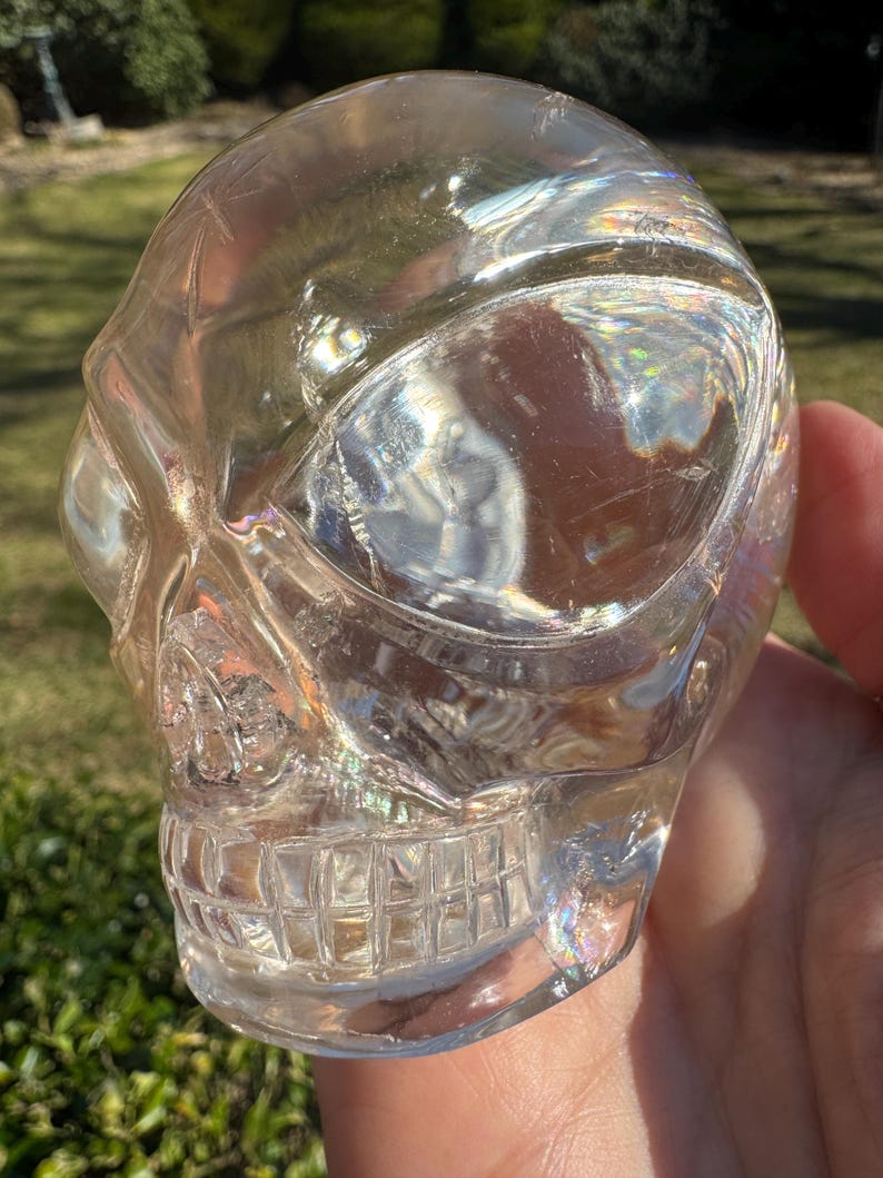 Clear Citrine Star Child Crystal Skull Carved by Leandro De Souza 555g ...