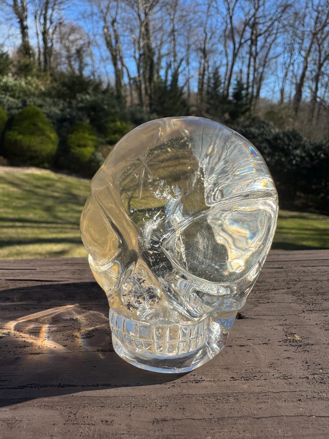 Clear Citrine Star Child Crystal Skull Carved by Leandro De Souza 555g ...
