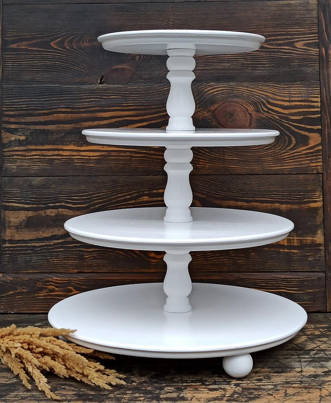4-tiered Wedding White Cake Stand, Multi-tiered Cake Stands,multi ...