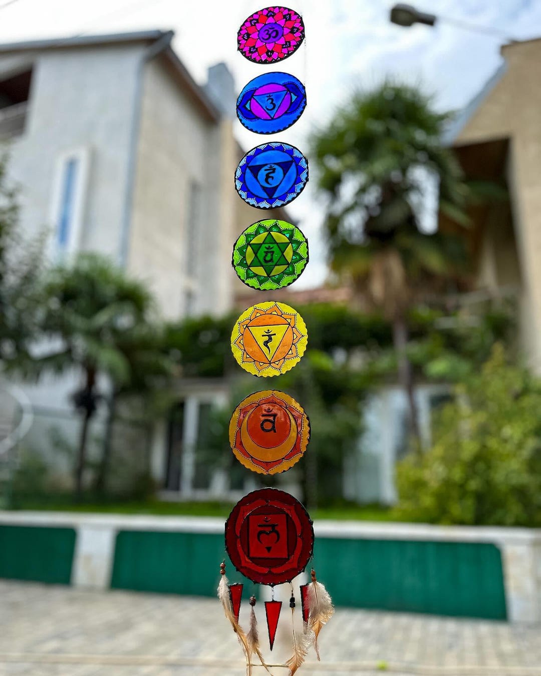 Stained Glass Chakras | Chakra Suncatcher Decor | 7 Chakras Set ...