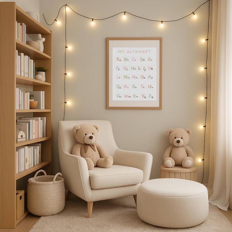 Alphabet Poster – Uppercase & Lowercase ABC Chart – Montessori ...