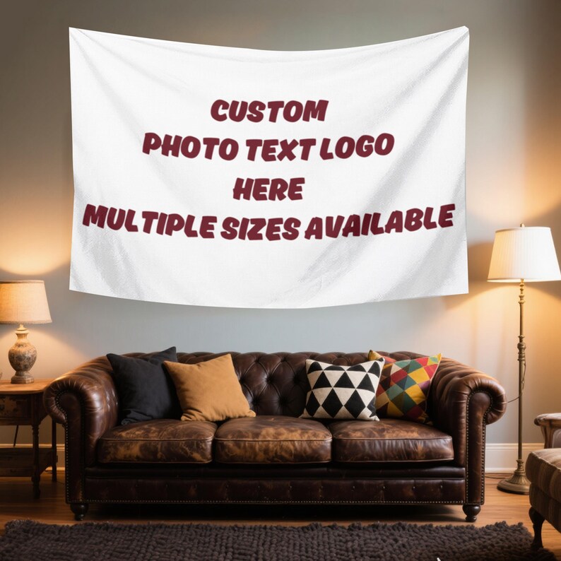 Custom Tapestry With Photo Personalized Tapestry Any Text Personalized ...