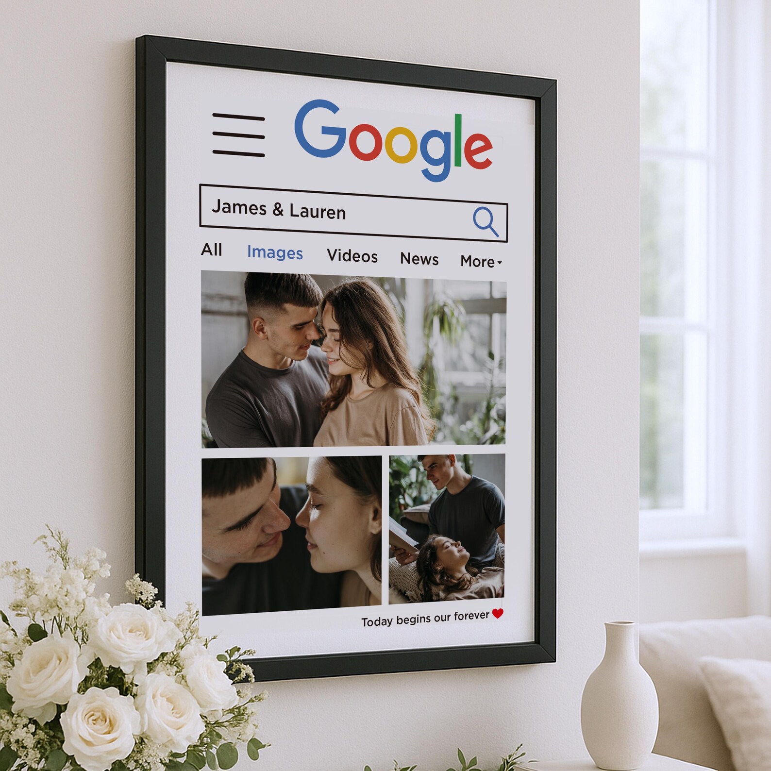 Personalized Couple Photo Collage, Canva Photo Prints, Anniversary ...