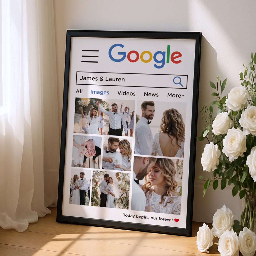 Personalized Couple Photo Collage, Canva Photo Prints, Anniversary ...