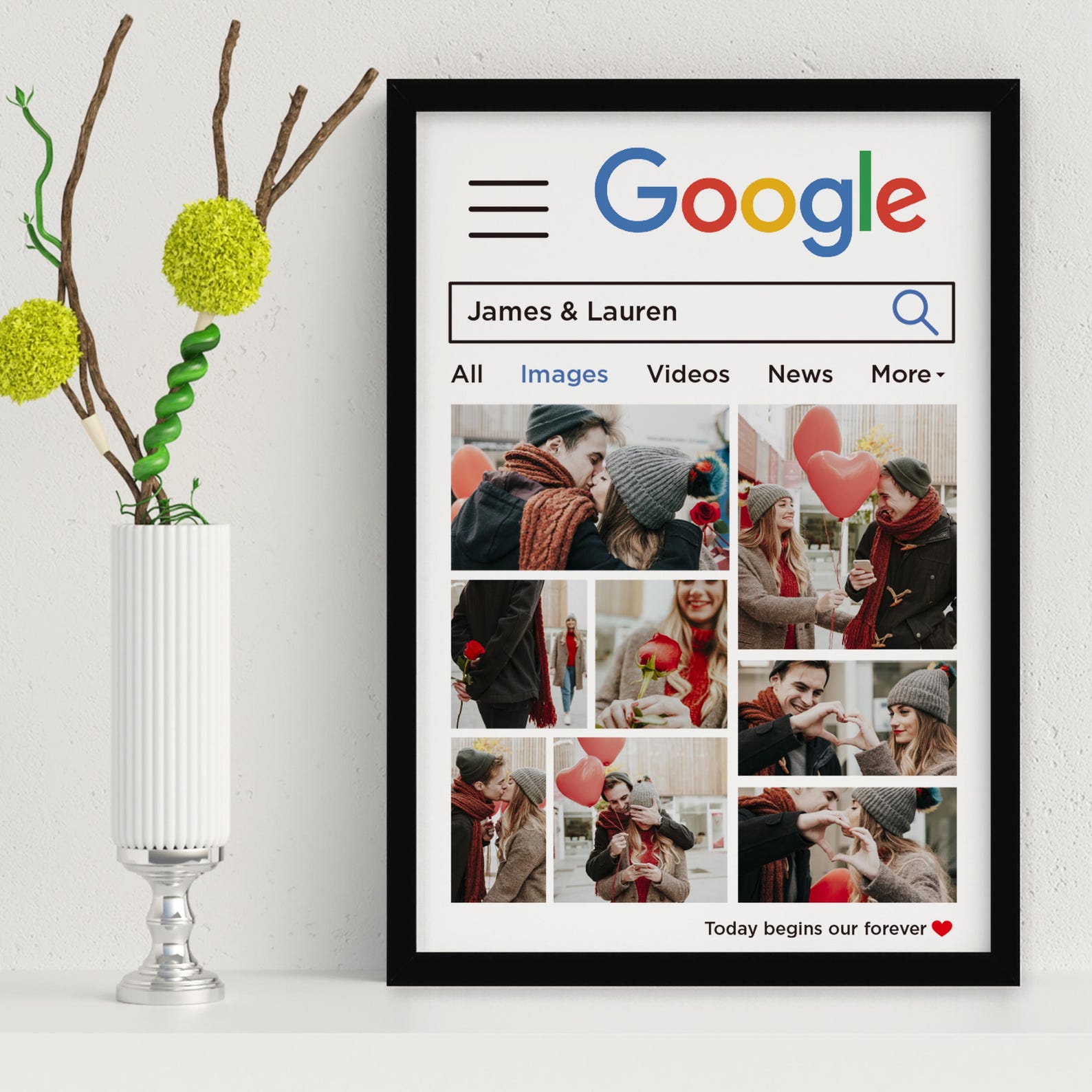 Personalized Couple Photo Collage, Canva Photo Prints, Anniversary ...