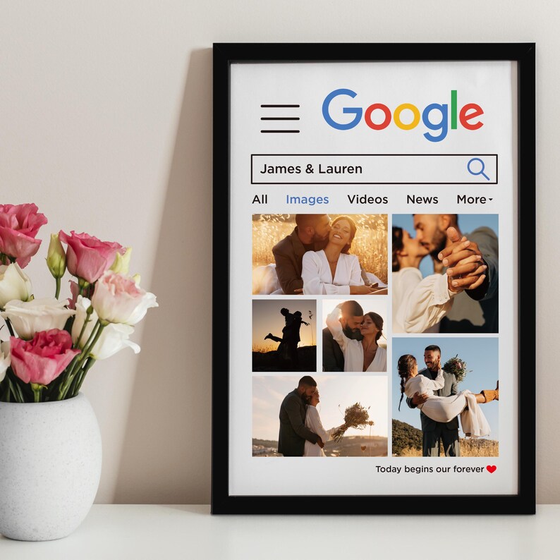 Personalized Couple Photo Collage, Canva Photo Prints, Anniversary ...