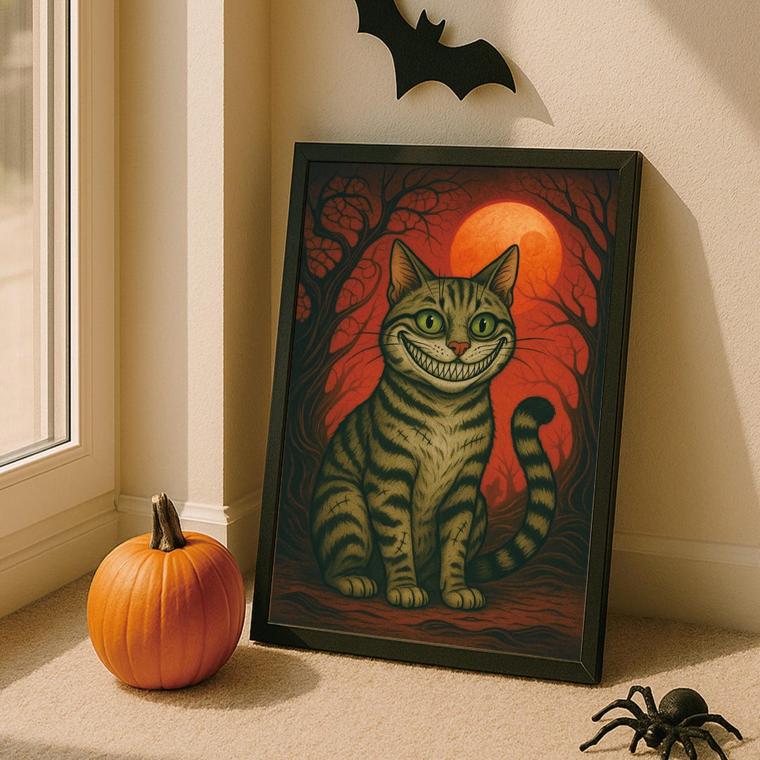 Custom Creepy Pet Portrait Custom Gothic Pet Family Portrait Spooky ...