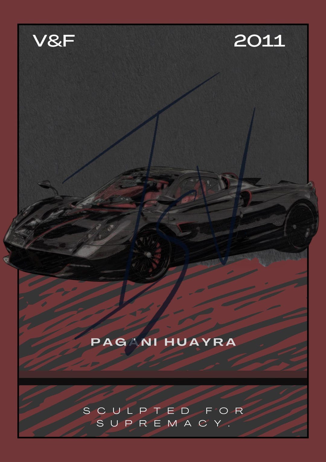 Pagani Huayra Poster – Hypercar Wall Art | Digital Download | Modern ...