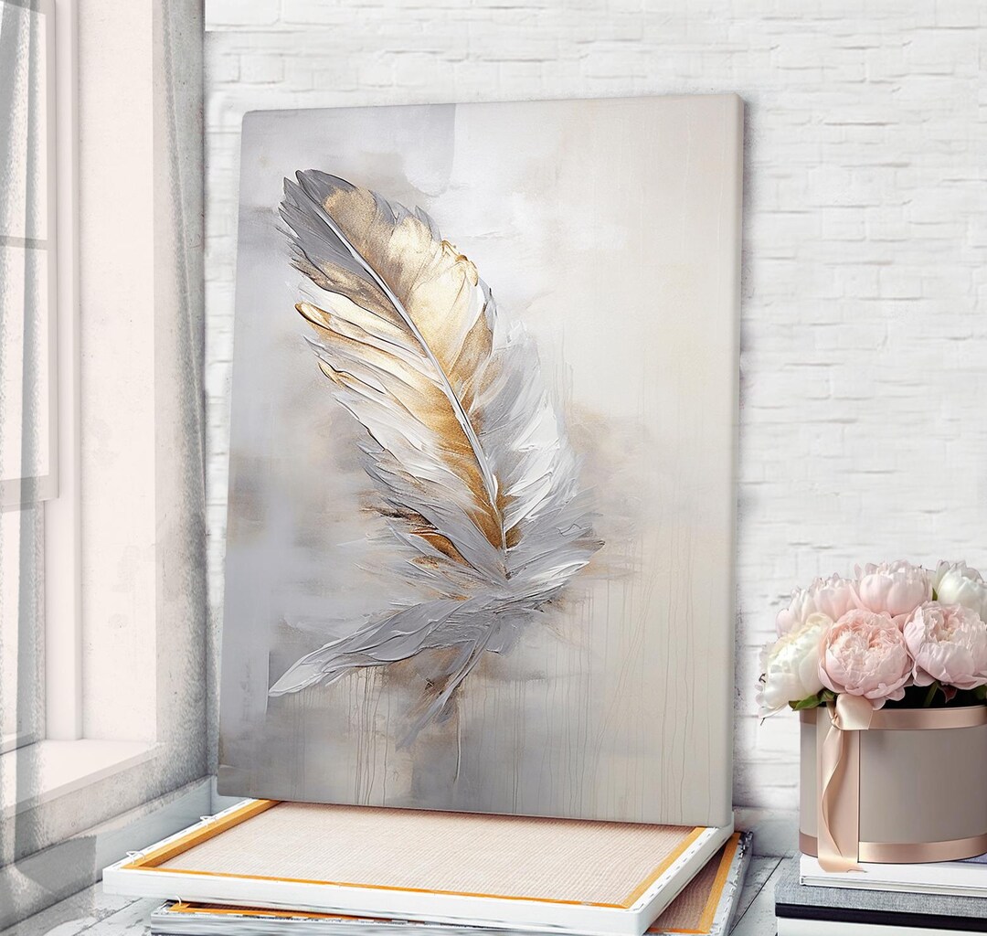 Feather Wall Art Feather Print Feather Abstract Art Feather Painting ...