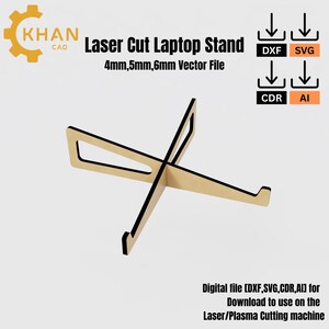 Laser Cut Laptop Stand SVG | DXF File for 4mm 5mm 6mm Sheets |wooden ...