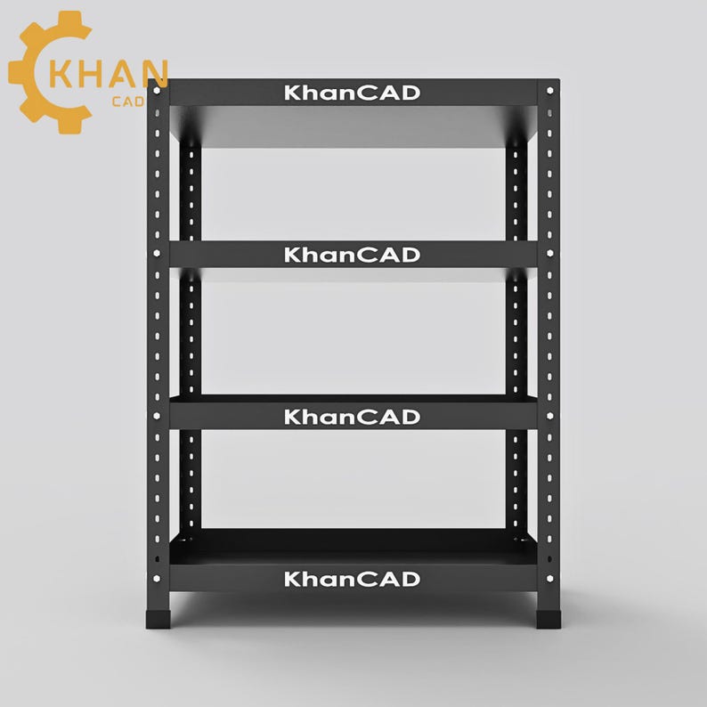 Khancad DIY Metal Shelf Rack | Strong Metal Storage Rack | Workshop and ...