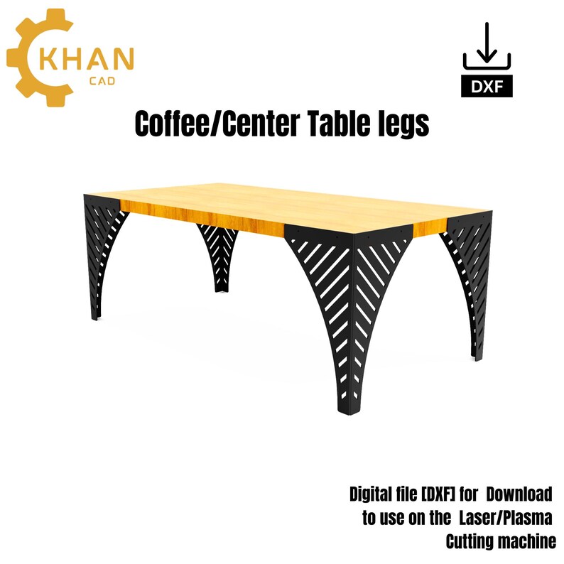 Coffee Table Legs DXF File – CNC Plasma/laser Cut Ready – Modern Metal ...