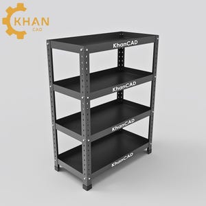 Khancad DIY Metal Shelf Rack | Strong Metal Storage Rack | Workshop and ...