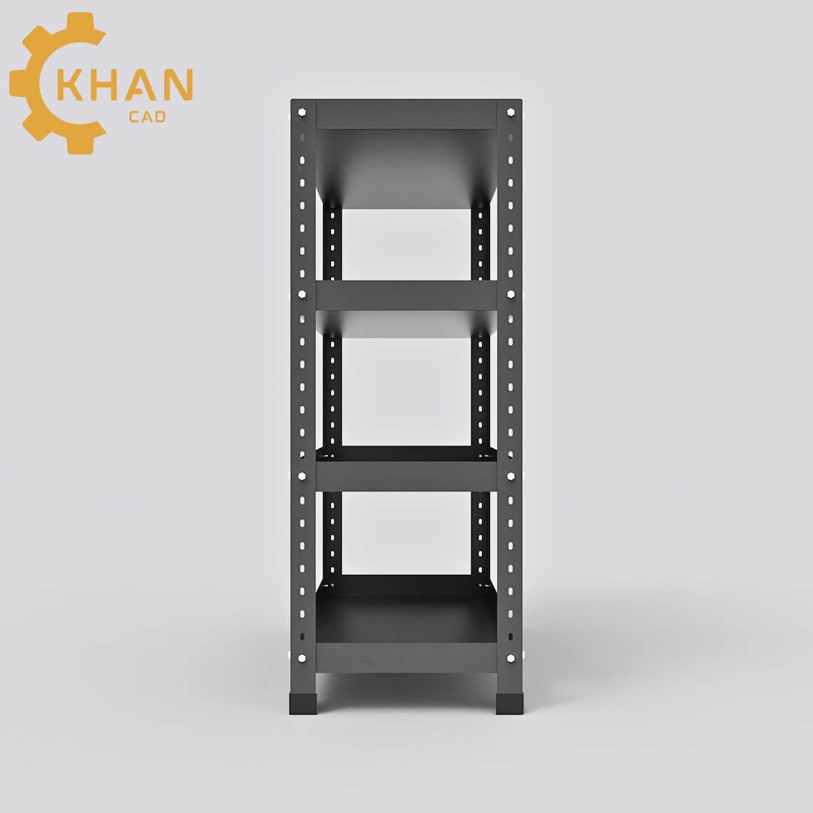 Khancad DIY Metal Shelf Rack | Strong Metal Storage Rack | Workshop and ...