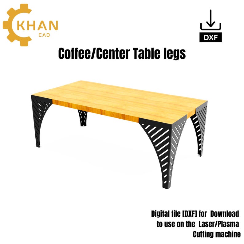 Coffee Table Legs DXF File – CNC Plasma/laser Cut Ready – Modern Metal ...