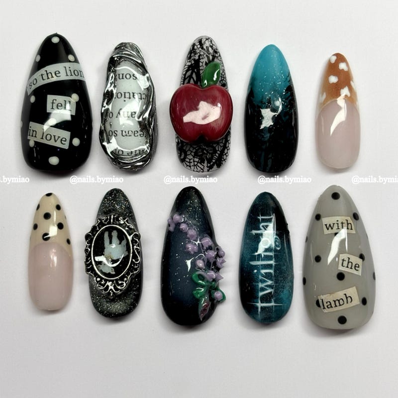 Twilight Inspired Nails - Etsy