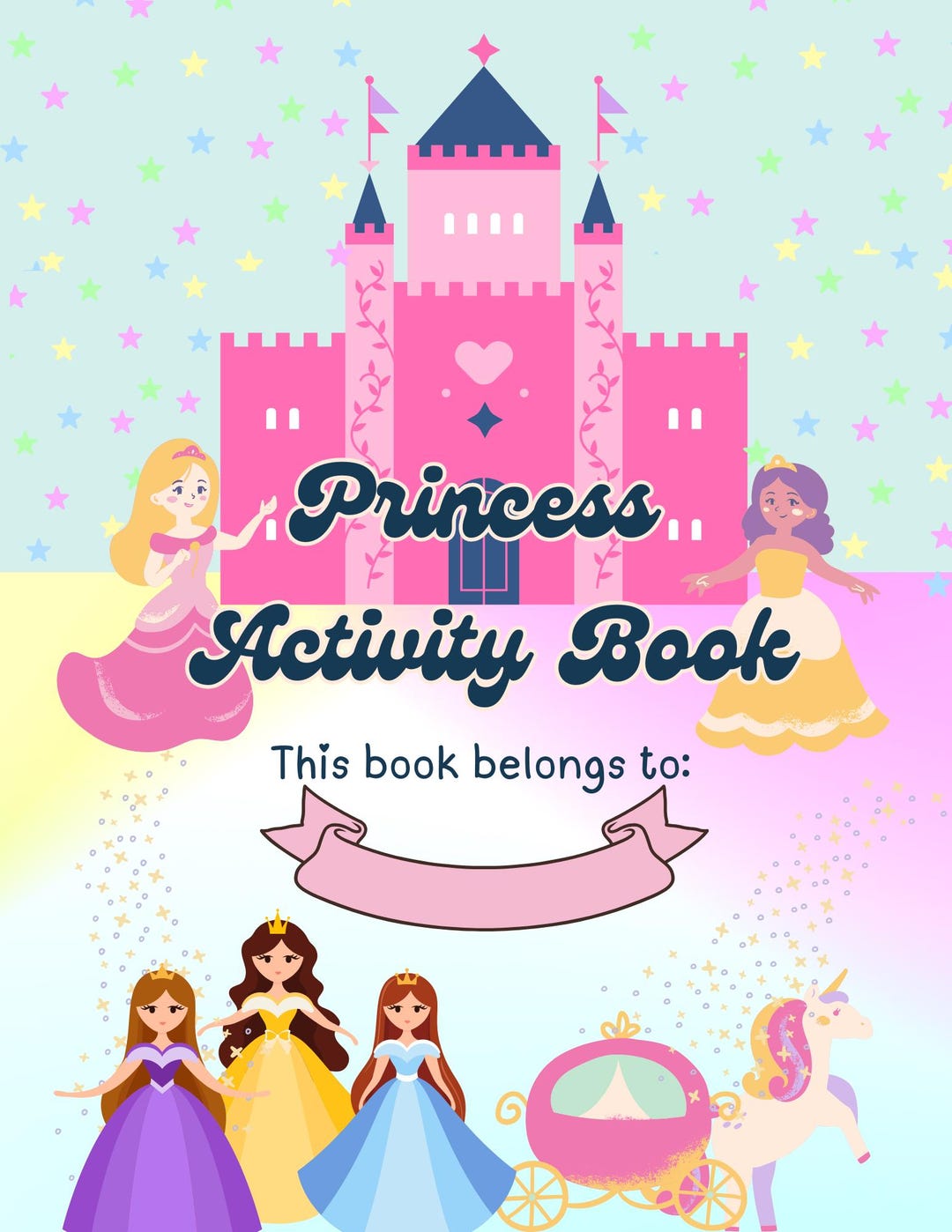 Princess Busy Book: Editable Learning Activities for Toddlers (digital ...
