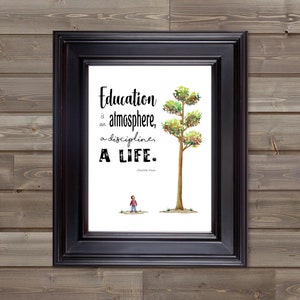 Charlotte Mason Quote Printable Wall Art - Etsy