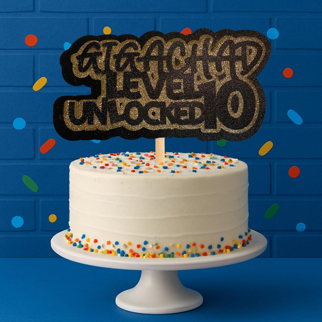 Gigachad - Funny Teen / Tween Custom Happy Birthday Cake Topper - Etsy