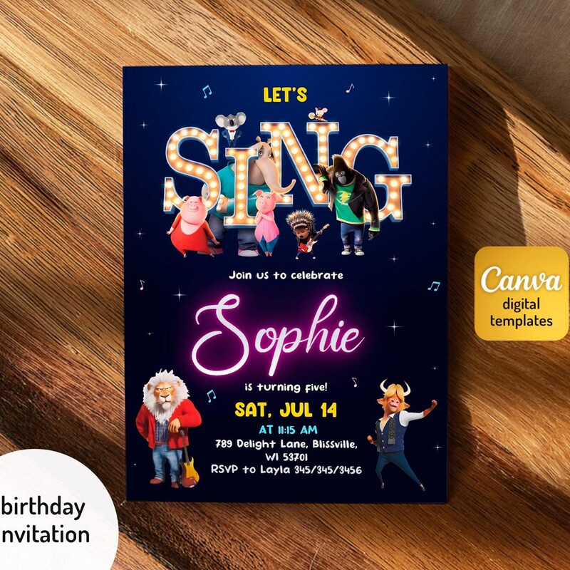 Sing Movie Party - Etsy