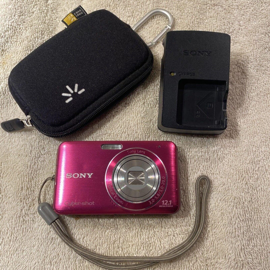 Sony Cybershot DSC-W310 12.1MP Digital Camera - Pink/red - Etsy