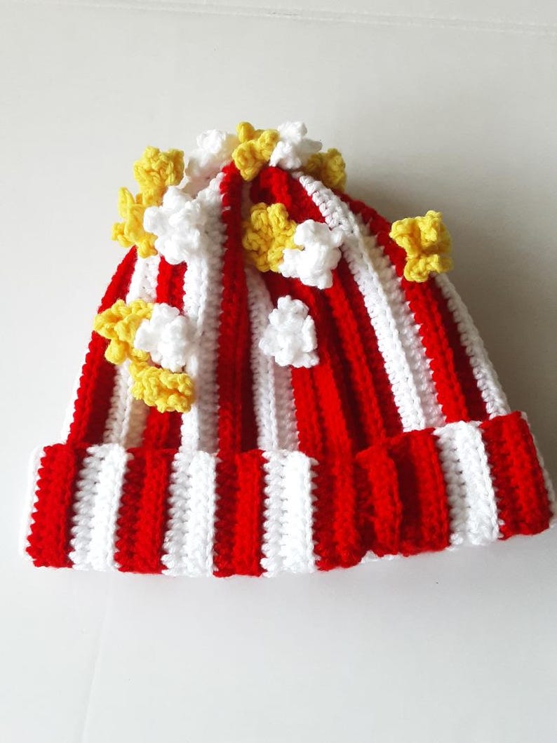 Handmade Crochet Popcorn Beanie Hat New - Etsy