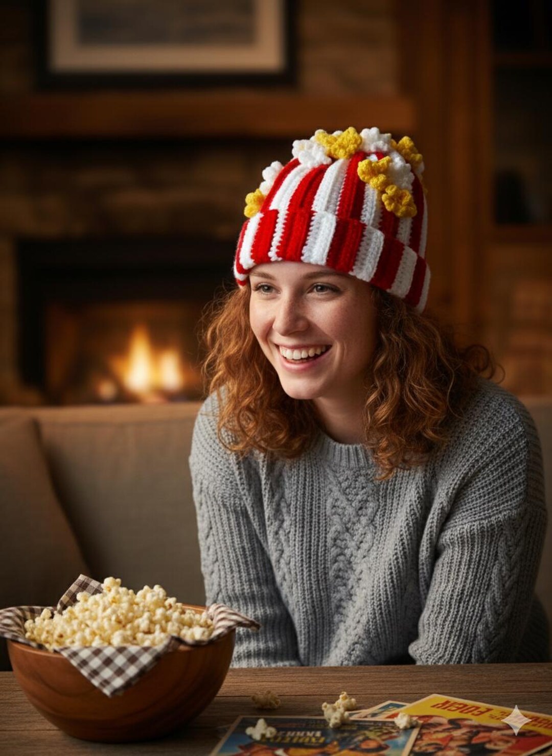 Handmade Crochet Popcorn Beanie Hat New - Etsy