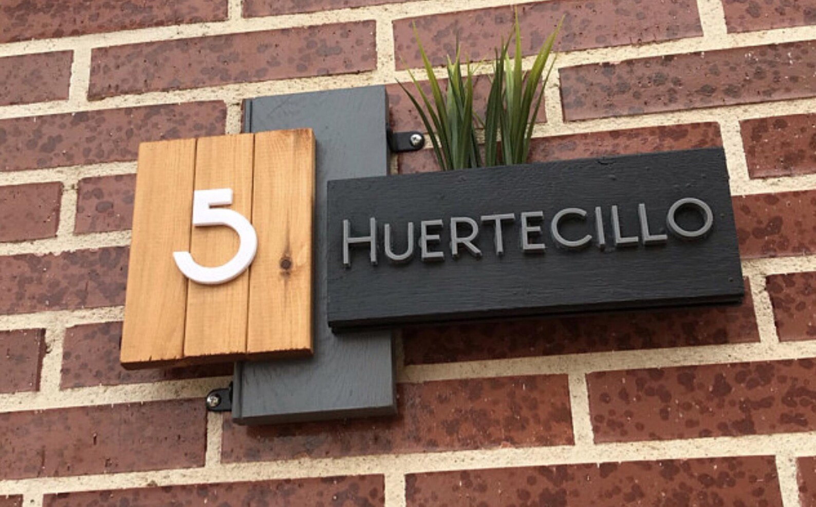 HERTEC Designer House Sign / Address Sign / House Number / Handmade ...