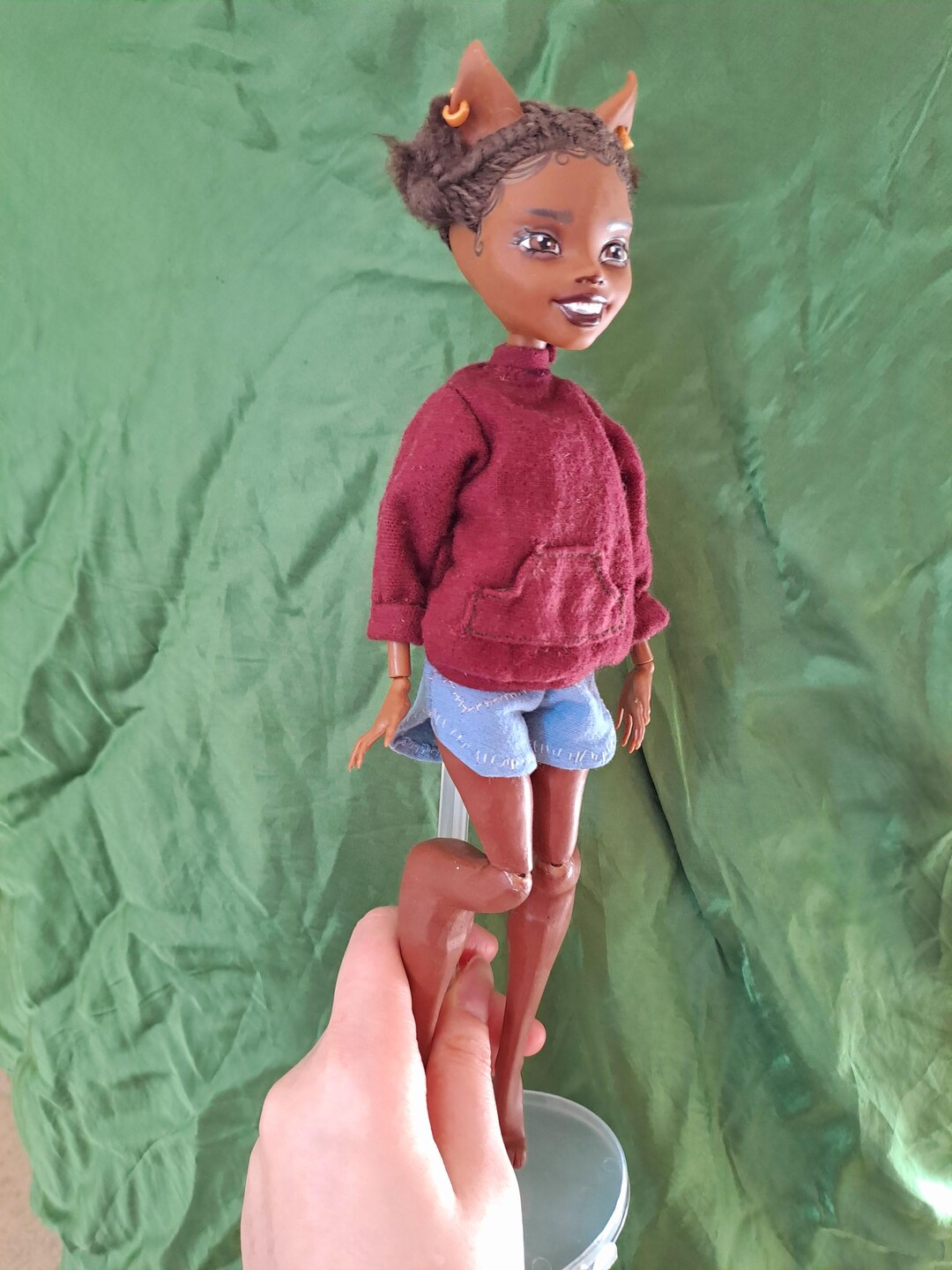 OOAK Clawdia Wolf Werewolf Art Doll Custom Monster High Redesign ...
