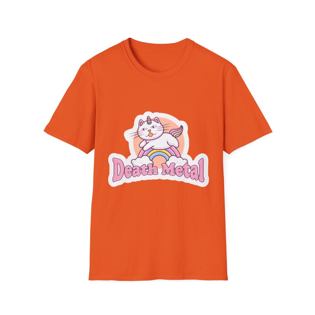 Unicorn Kitty Death Metal T-shirt - Etsy