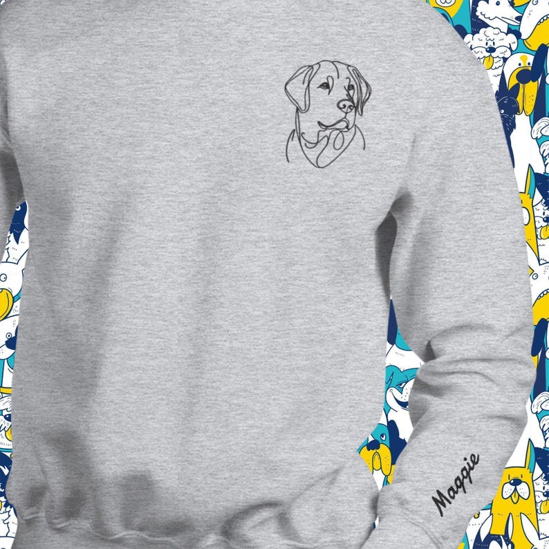 Moletom bordado com o nome e a raça do seu Terrier Irlandês: Presente ...