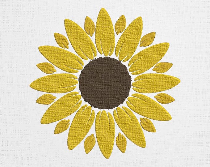 Sunflower Patch, Sunflower, Sunflower Iron-on Patch, Patches, Jean Jacket Patch, Large Patch ...