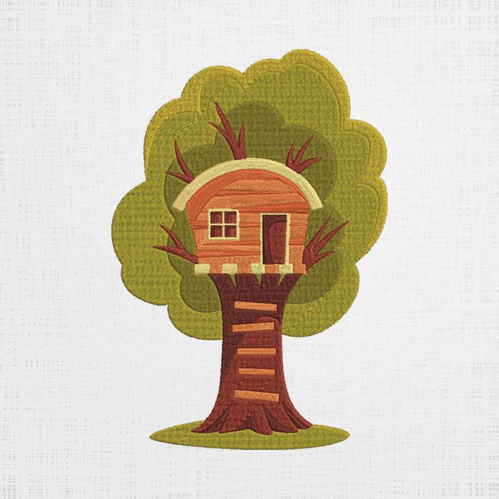 Treehouse Embroidery Design – Digital Download for Machine Embroidery ...