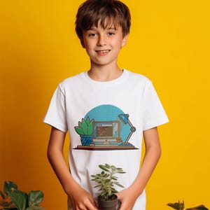 Computer Machine Embroidery - Aesthetic Programmer Desk Embroidery ...