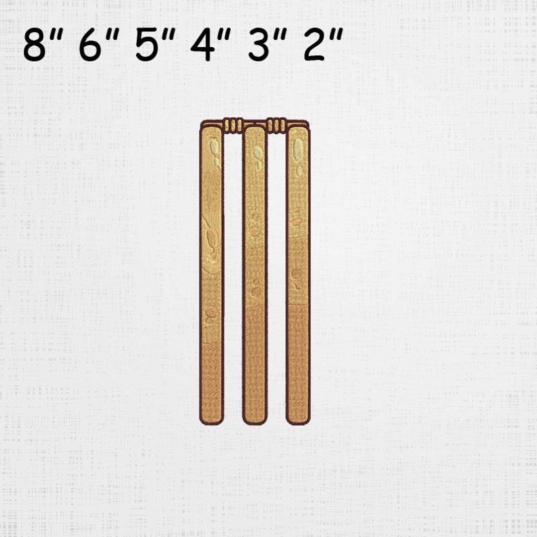 Wicket Embroidery - Cricket Tool Pattern - Machine Files - 6 Sizes - Etsy