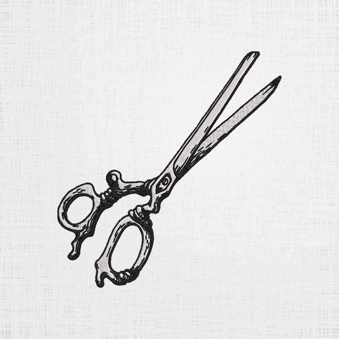 Scissors Embroidery Design - Scissors Embroidery Pattern - Scissors ...