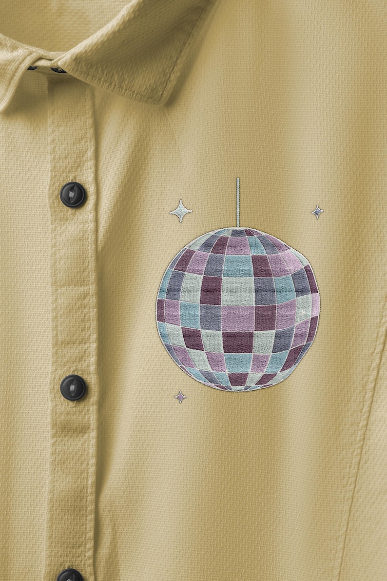 Disco Ball Embroidery Design: 6 Sizes (digital Download) - Etsy