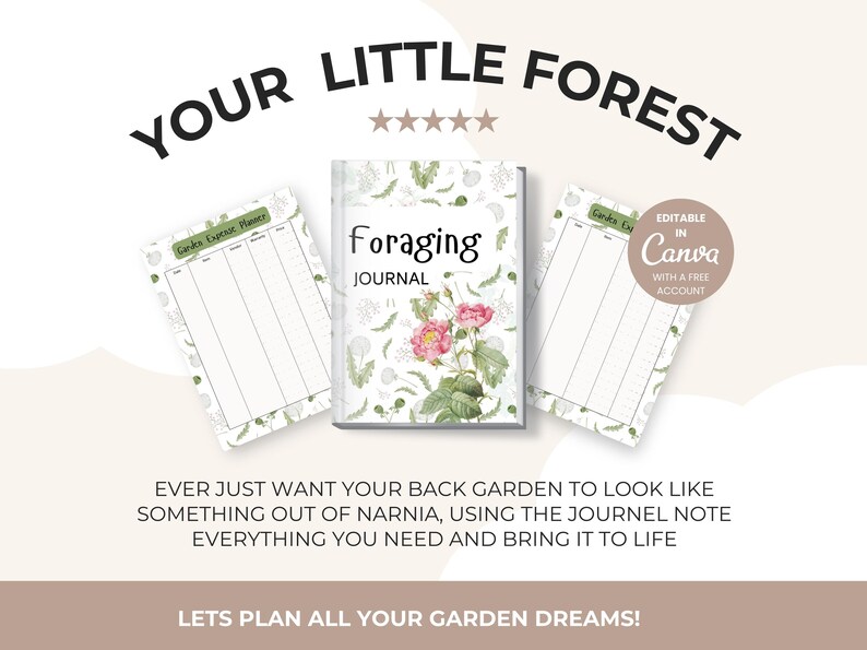 Foraging Journal – Printable Plant & Mushroom Log, Nature Exploration ...