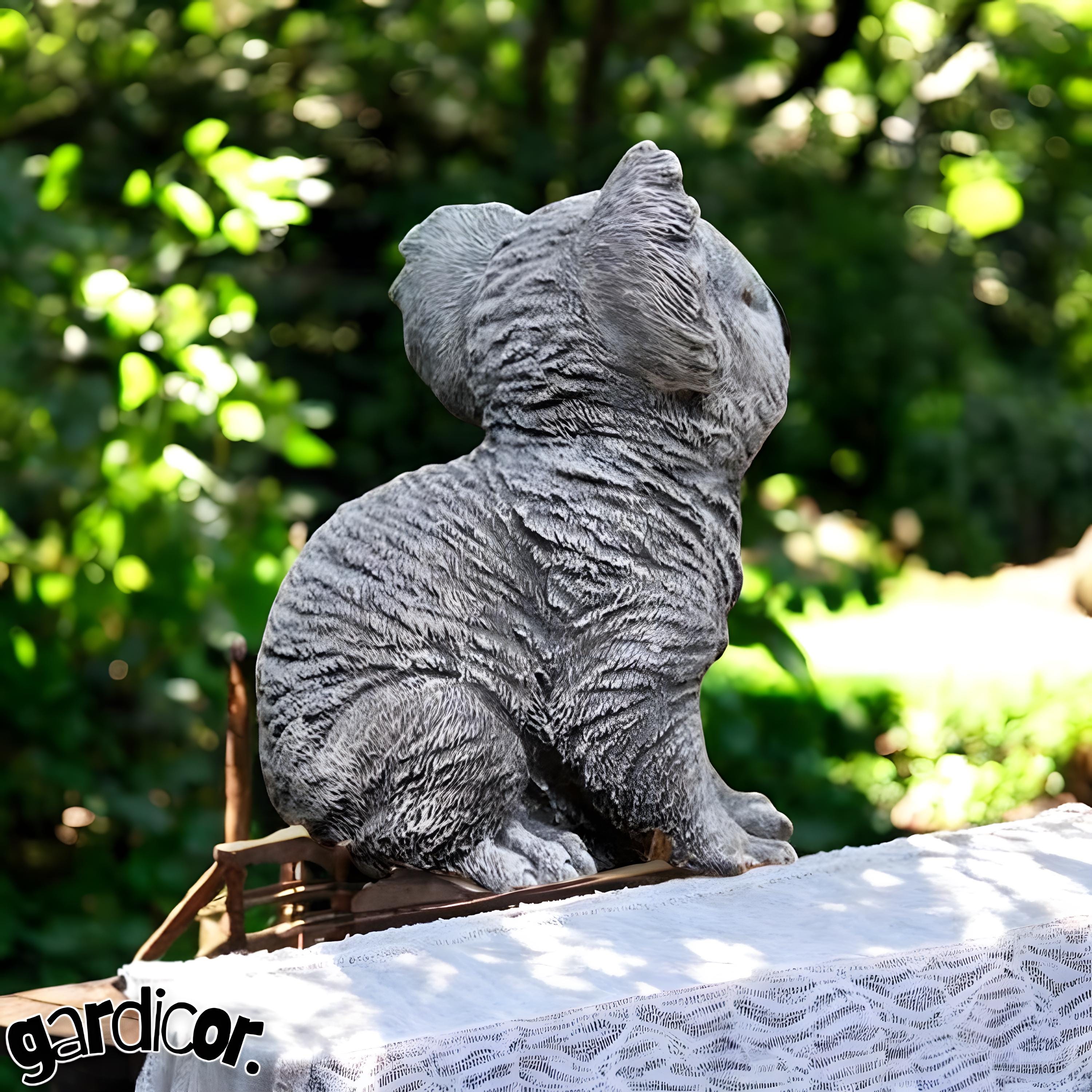 Stone Koala Statue, Cute Koala Garden Figurine, Outdoor Animal Statue ...