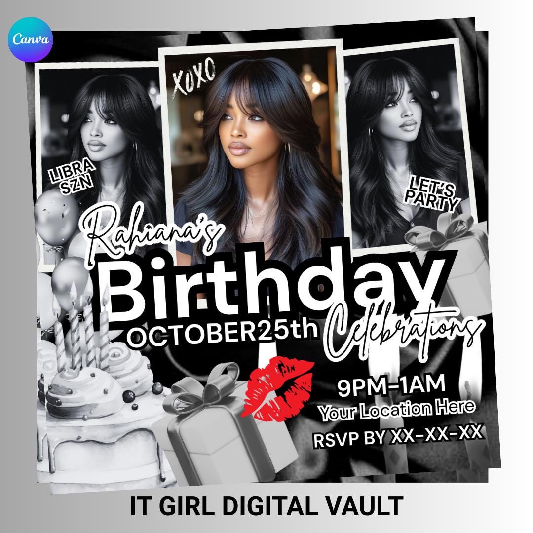 Editable Birthday Flyer,celebration Flyers,birthday Flyer Template ...