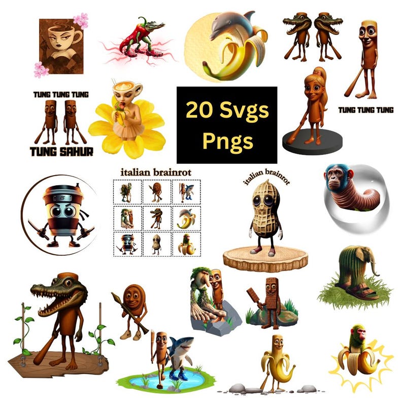 Tung Tung Tung Sahur Png - Etsy