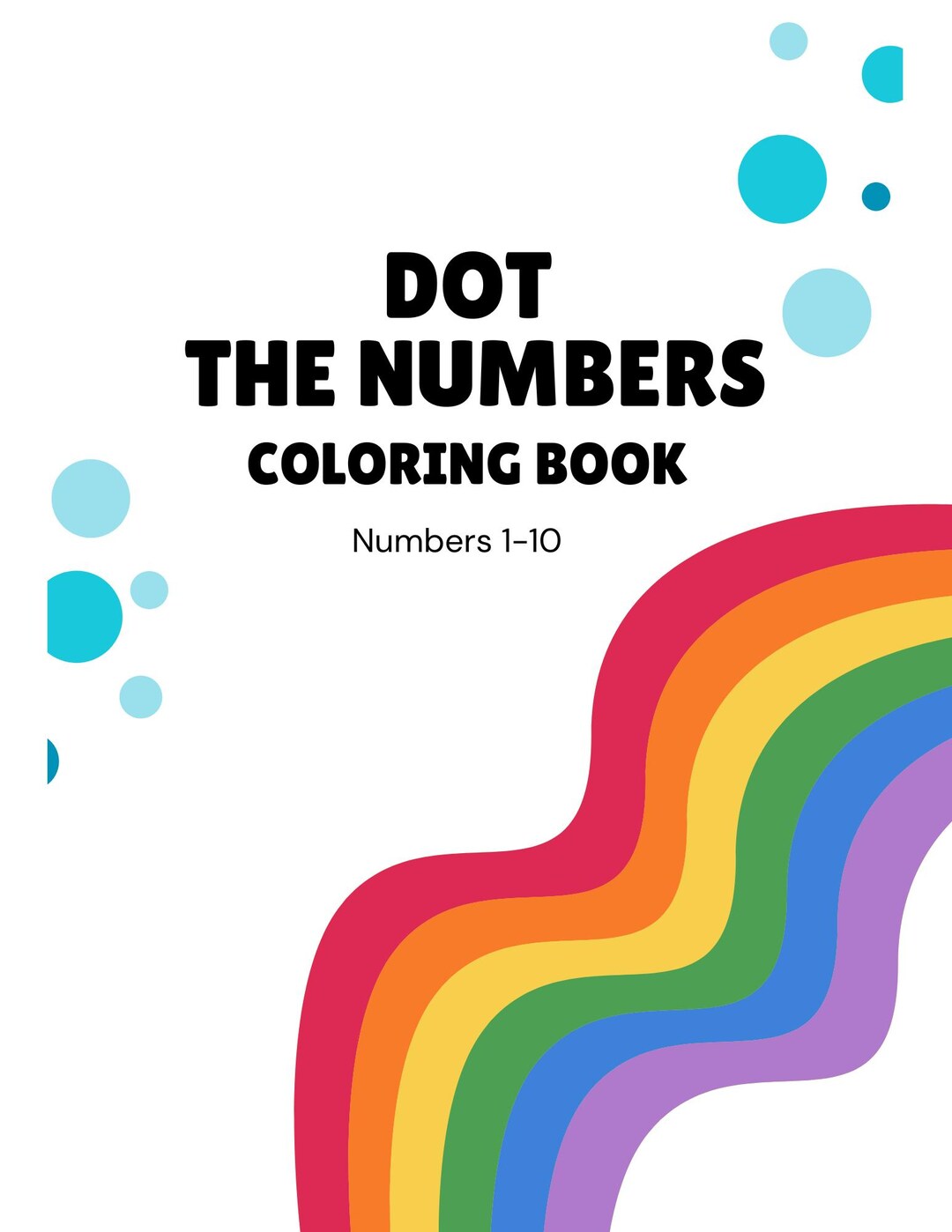 Dot the Numbers Coloring Book for Kids – Fun & Educational Number ...