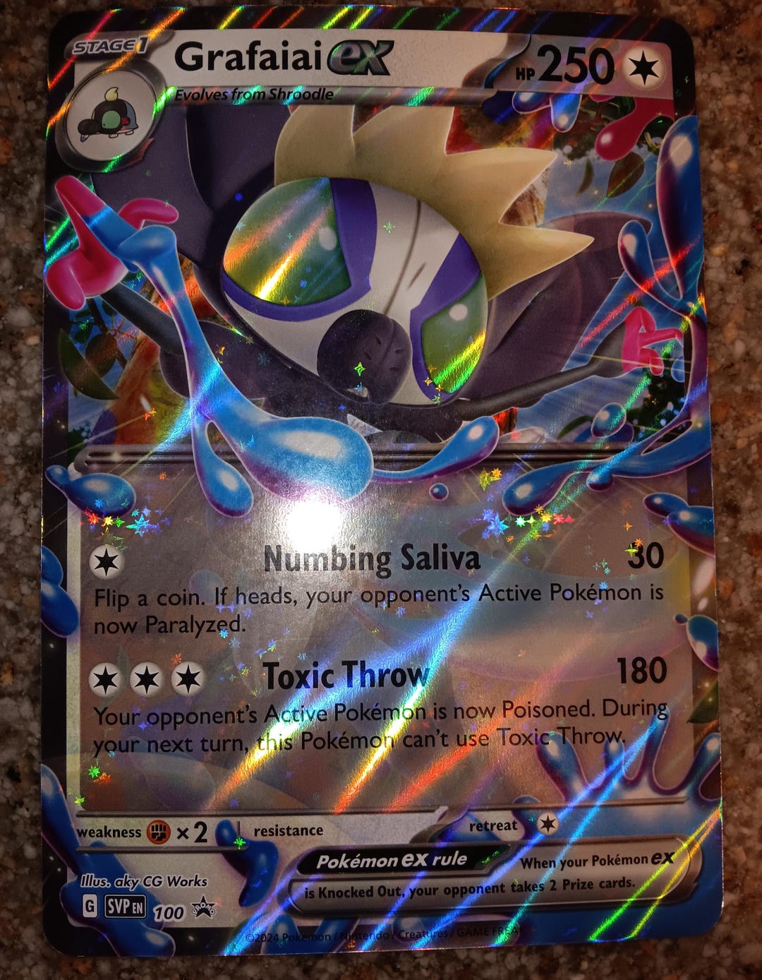 Grafaiai EX Jumbo Pokemon Card - Etsy