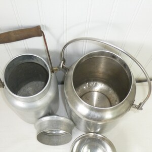 Set of Two Antique Milk Pails, With Maker's Marks: Warner and Crusader ...