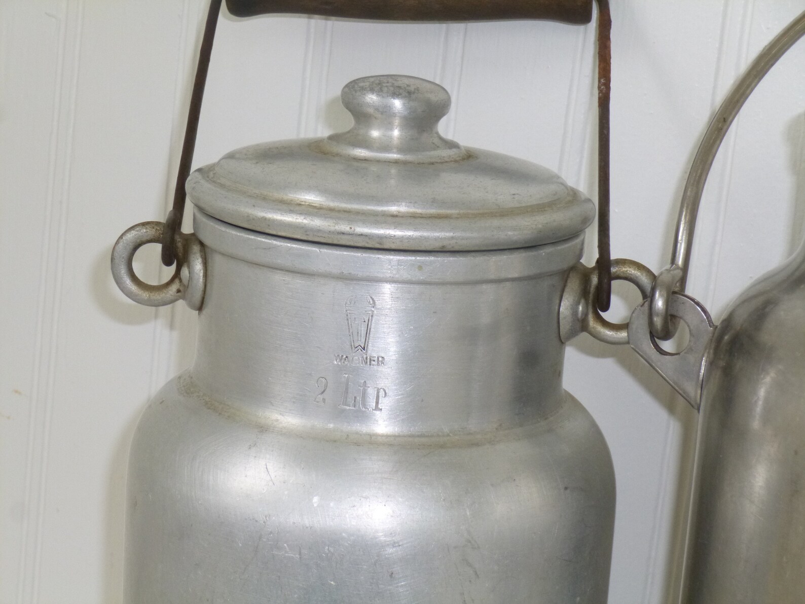Set of Two Antique Milk Pails, With Maker's Marks: Warner and Crusader ...