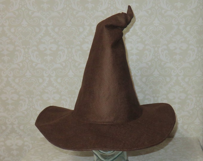 Unisex Adult Tattered Witch Wizard Scarecrow Hat Pointed Sorting ...