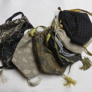 Greige and Pale Gold Reticule- Regency Purse - Etsy